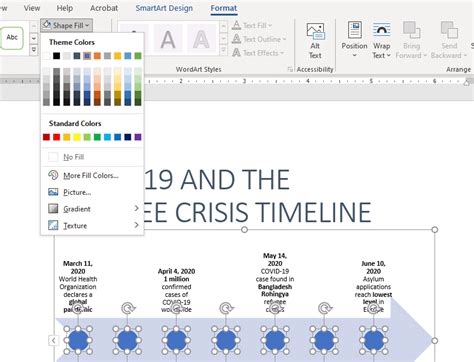 How To Create A Timeline In Microsoft Word Templates Venngage