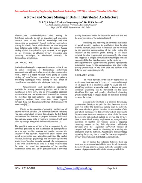 a novel and secure mining of data in distributed architecture