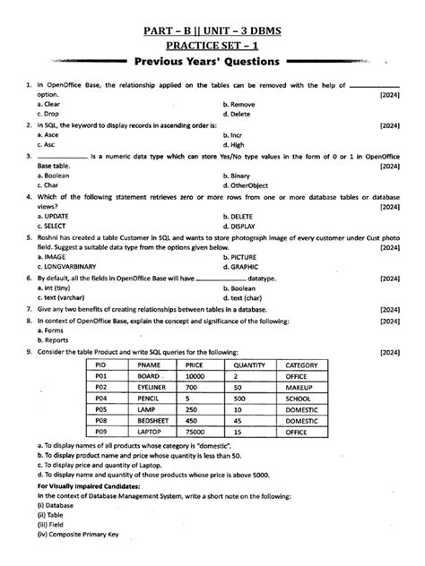 Computer Class 10 Pyq Pdf