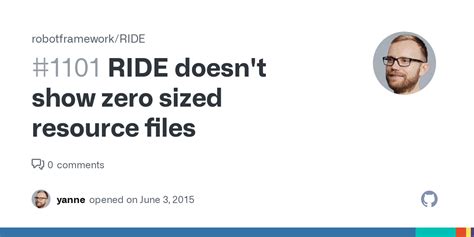 Ride Doesnt Show Zero Sized Resource Files · Issue 1101 · Robotframeworkride · Github