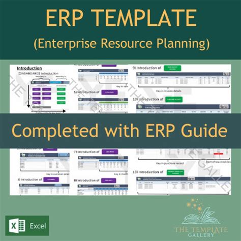 Erp System Template For Business 【excel】 Etsy