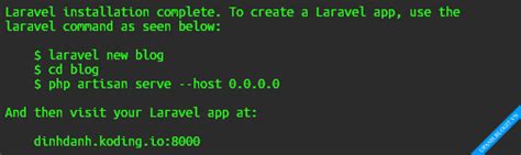 Hướng Dẫn Cài đặt Laravel Framework Trên Koding Blogitvn