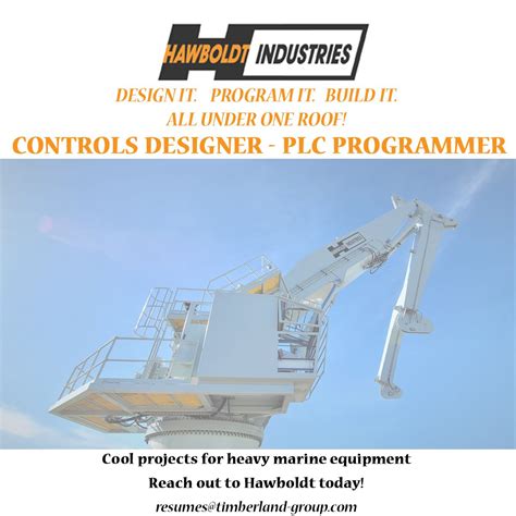 Controlsdesigner Controls Plcprogrammer Plc Electricaltechnology… Hawboldt Industries