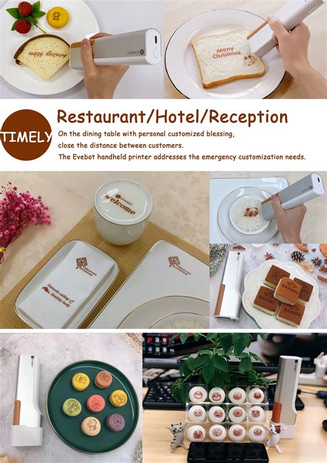 미니 프린터 식용 식품 프린터 빵 휴대용 인쇄 Diy 식품 휴대용 인쇄 잉크젯 프린터 단색 2 26mm