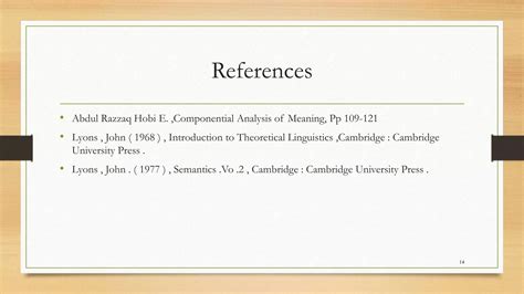 Componential Analysis Of Meaning Pptx