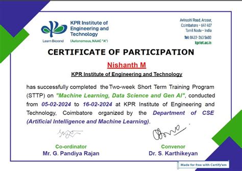 Machinelearning Datascience Genai Workshopcompletion Nishanth Manikandhan