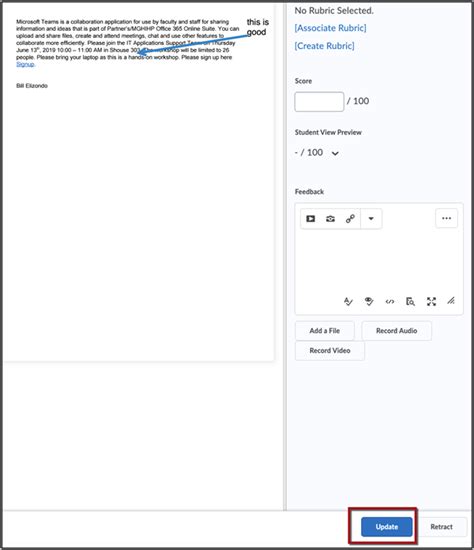 Annotations In Assignments D2l Brightspace Help For Faculty