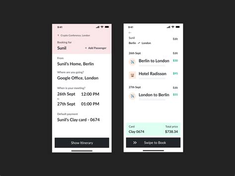 Business Travel Booking App By Sunil Nakka On Dribbble