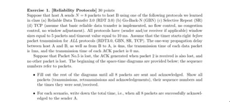 Solved Tcp Reliability In Addition To The Parameters