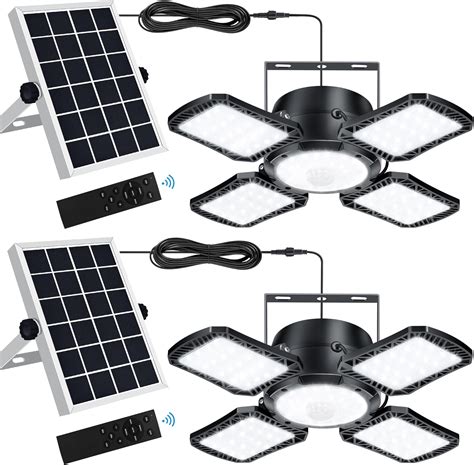 Yomisga Solar Powered Outdoor Shed Light 176led Solar Pendant Lights