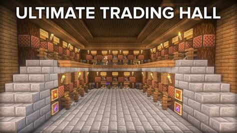 Minecraft Villager Trading Hall 26 Villagers All Trades 1 Emerald Minecraft Houses