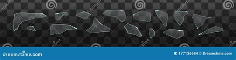 Shards Broken Glass Stock Vector Illustration Of Mirror 177136684