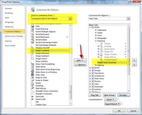 PowerPoint Add To Ribbon