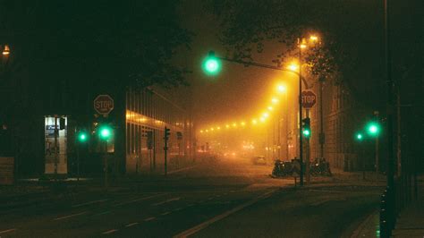 Download Wallpaper 3840x2160 Street Night Lights Lighting Dark 4k