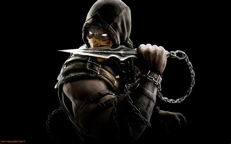 Mortal Kombat X Video Games Scorpion Character Hoods Chains