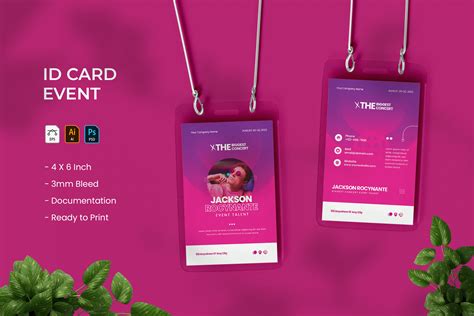 Event Id Card Graphic By Vuniratemplate · Creative Fabrica
