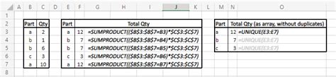 Generating An Array Using Sumproduct Rexcel