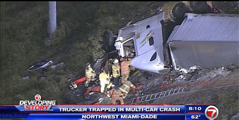 Truck Driver Airlifted After Multi Vehicle Crash On Turnpike In Nw