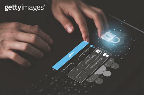 Businessman Typing On Keyboard Laptop Computer To Input Username And Password For Or Technology