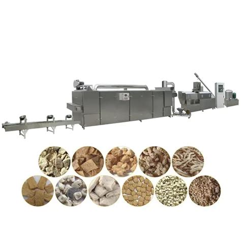 Artificial Meat Soya Meat Processing Line Tvp Tsp Textured Soya Protein Making Machine