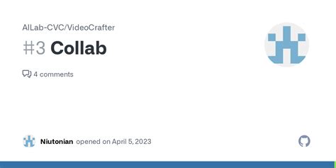 Collab Issue Ailab Cvc Videocrafter Github