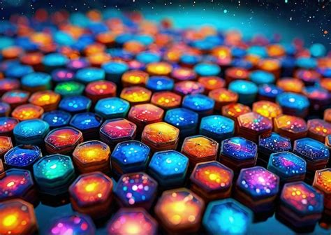 Premium Photo Dynamic Hexagonal Abstraction Ai Generated Hd Background