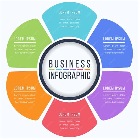 Premium Vector Circle Infographic Design 6 Steps Objects Elements Or Options Business