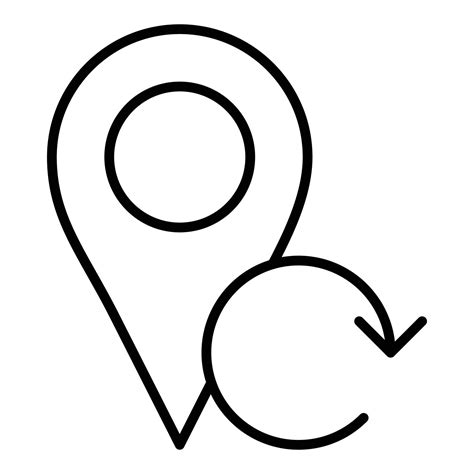 Refresh Location Icon Style 12816265 Vector Art At Vecteezy