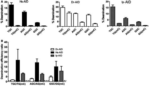 The Influence Of Wrc Sequence Specificity Of Aid On Mc Activity A Download Scientific