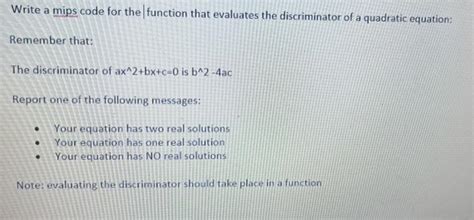 Solved Write A Mips Code For The Function That Evaluates The