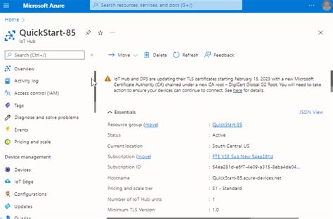 Создание отчетов об оборудовании и ОС с помощью azure iot и osconfig