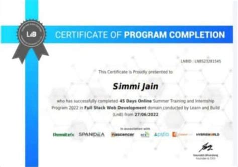 Simmi Jain On Linkedin Internship Fullstackdevelopment Webdevelopment