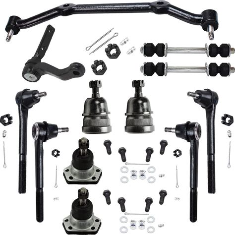 12pc Front Center Link Tie Rods Ball Joints Sway Bar Links Suspension Kit