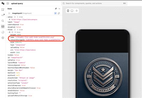camera input module missing retoolstorageid property 💬 app building