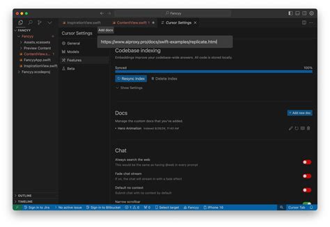 Exploring Cursor Accessing External Documentation Using Doc