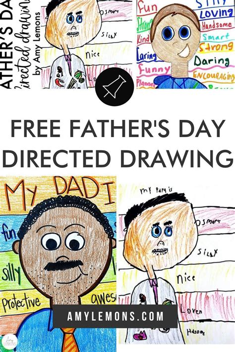 Fathers Day Directed Drawing Summer Classroom Activities Fathers