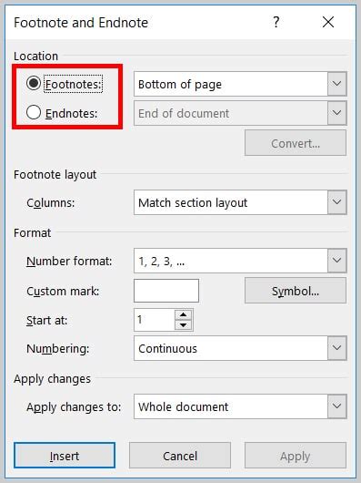 How To Insert Footnotes And Endnotes In Microsoft Word