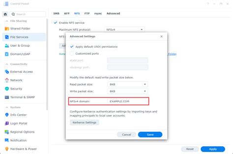 How Can I Configure A NFS Shared Folder To Use Kerberos Synology Knowledge Center