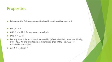 Invertible Matrix And Factorization Pptx