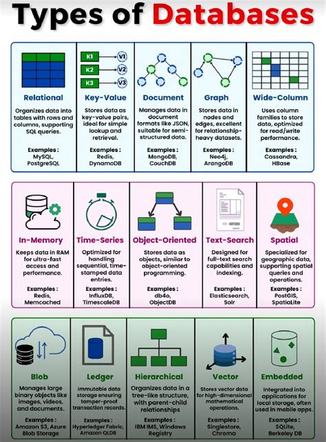 Types Of Databases From Hierarchical To Relational Lumen Datalabs