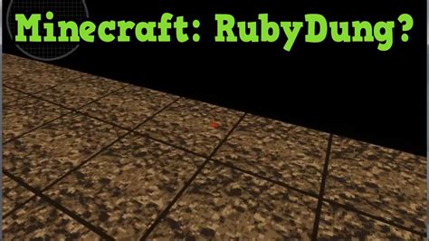 Rubydung History The Game That Became Minecraft Youtube