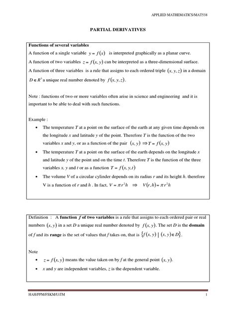 mat538 tutorial pdf maxima and minima derivative