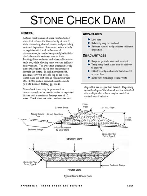 Stone Check Dam Pdf Dam Surface Runoff