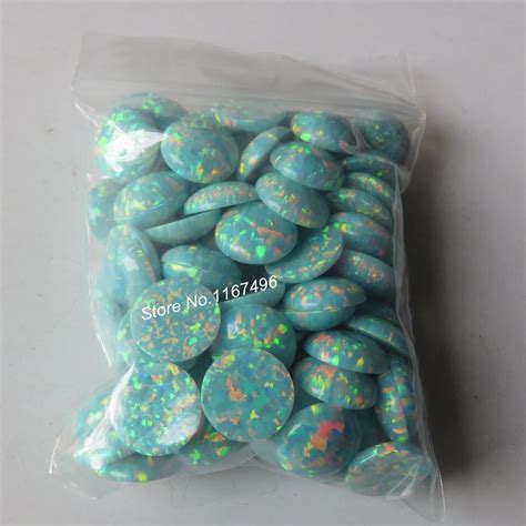 100 шт лот Op03 Луна желтый круглый Flatback Опал 10 мм круглый кабошон опал синтетический