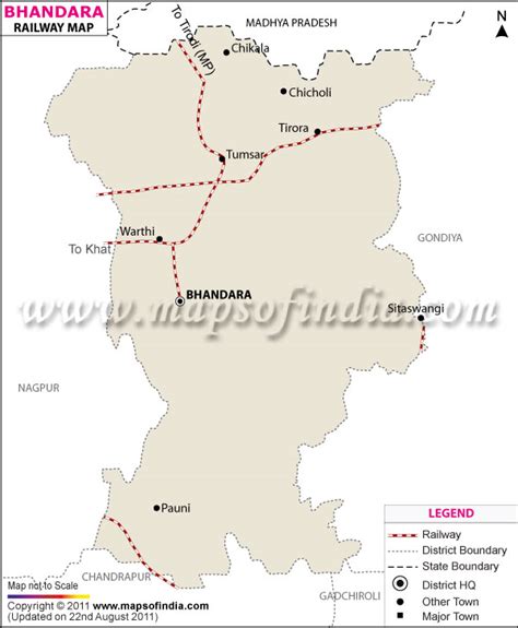 Bhandara Railway Map