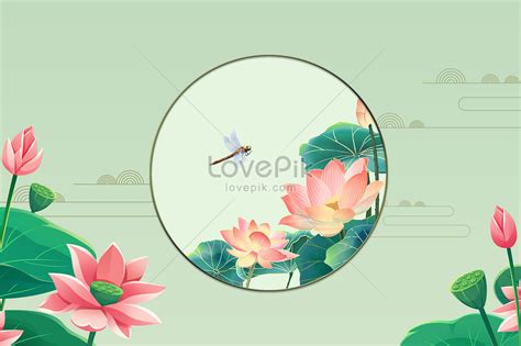 연꽃 신선한 배경 이미지 Hd 여름 시원한 로터스 배경 사진 무료 다운로드 Lovepik