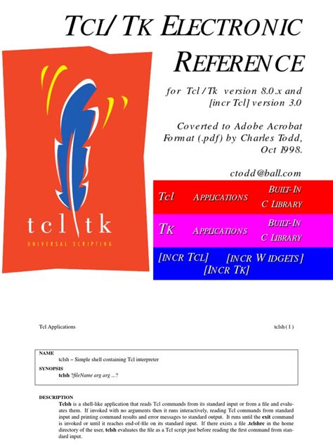 Tcltkelref803 Pdf Pdf Command Line Interface Parameter Computer