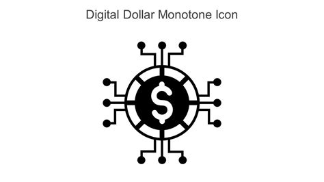 Digital Dollar Monotone Icon In Powerpoint Pptx Png And Editable Eps Format Ppt Powerpoint