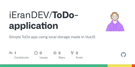 Github Ierandevtodo Application Simple Todo App Using Local Storage