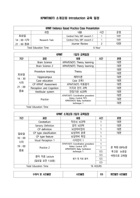 대한소아통합수기물리치료학회